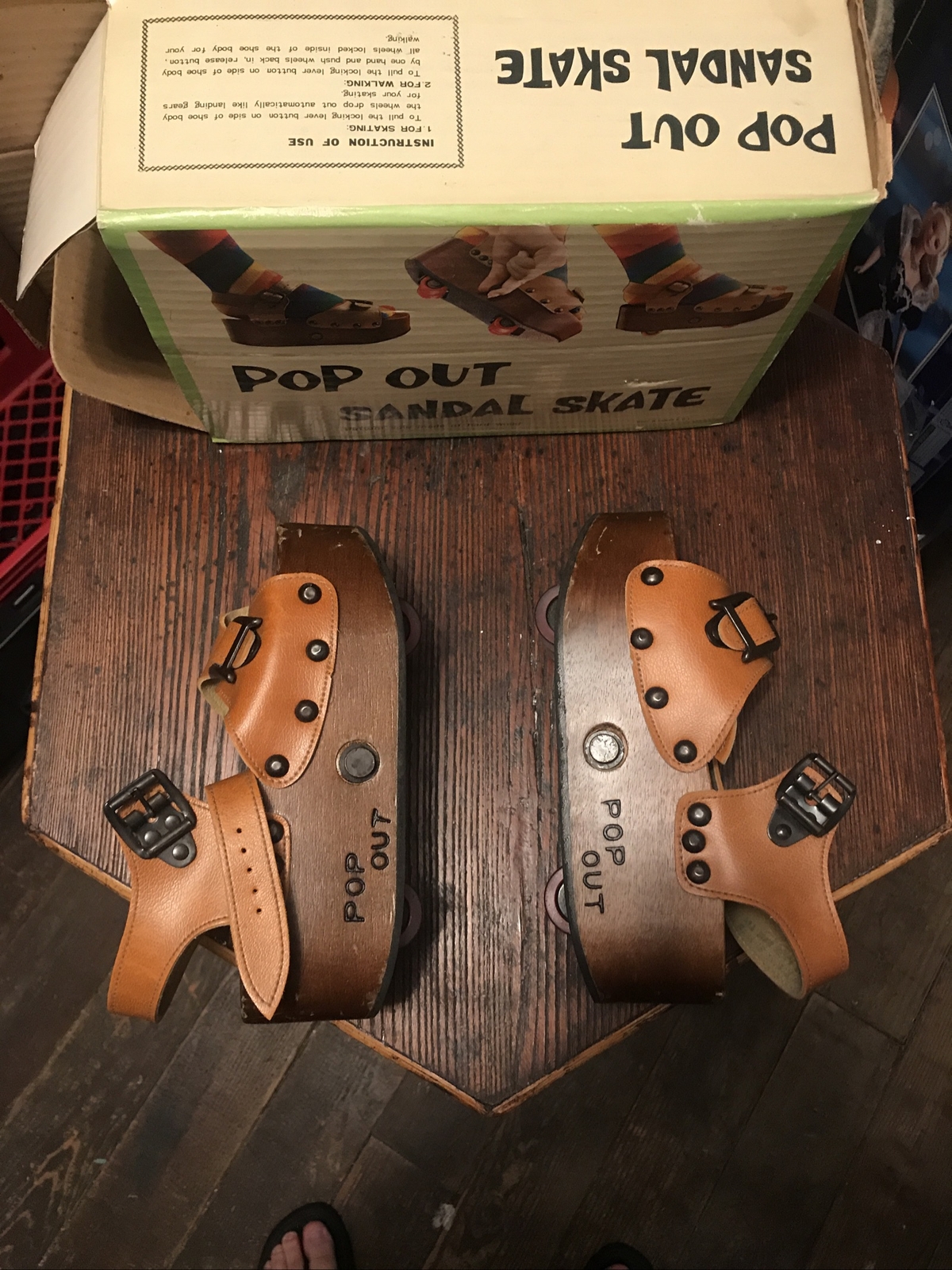Vintage Pop Out Sandal Skate in Original Box | eBay