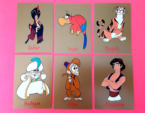 DISNEY ALADDIN CARD LOT 1993 SKYBOX MOVIE ALADDIN ABU RAJAH LAGO SULTAN ...