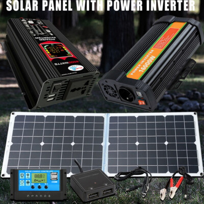 16000W Complete Solar Panel Kit Solar Power Generator 100A Home 110V ...