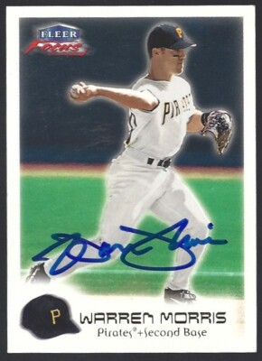 2000 Fleer Focus Baseball #209 Warren Morris IP auto signed card | eBay