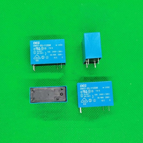 2Pcs OEG OMIT-SS-112DM 1-1461208-2 12VDC Power Relay 4Pins 5A 250V #E4 ...