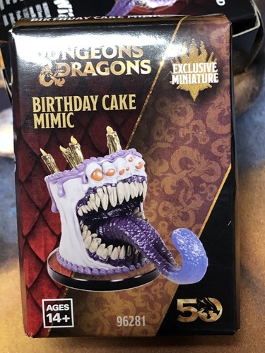 Birthday Cake Mimic Wizkids Promo Dungeons Dragons 50th Anniversary ...