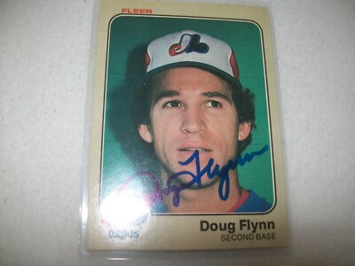 1983 FLEER DOUG FLYNN AUTOGRAPH SIGNED AUTO #282 MONTREAL EXPOS | eBay