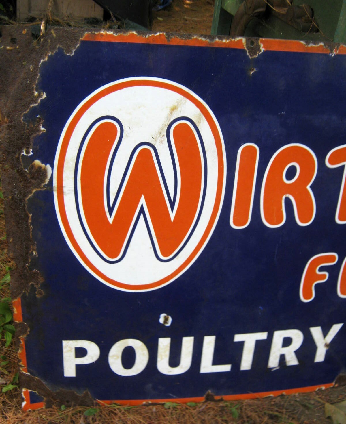 ANTIQUE WIRTHMORE POULTRY CHICKEN DAIRY COW GRAIN FEED FARM PORCELAIN ...