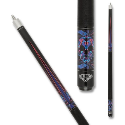 Athena ATH55 Blue Kaleidoscope Skull Pool Cue | eBay