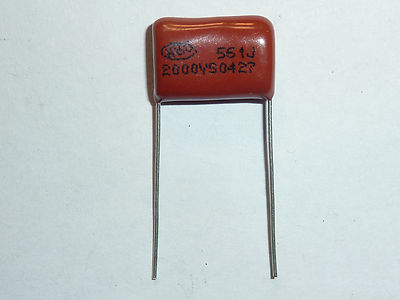 10PCS CBB81 561J 2000V 0.56NF 560pF P15 Metallized Film Capacitor | eBay