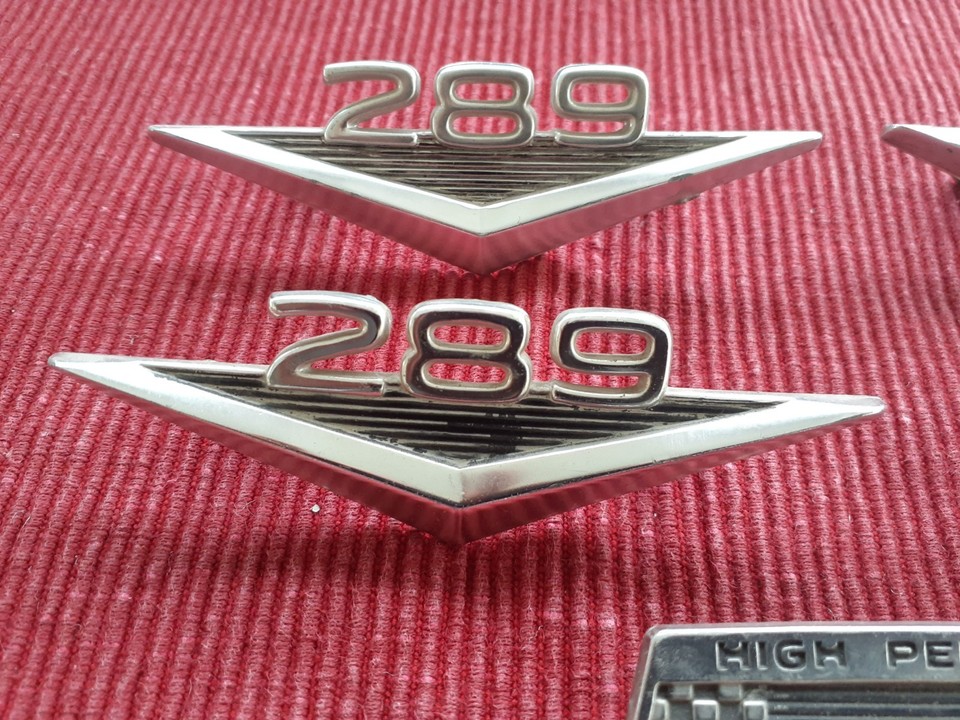 1965 1966 Mustang Original 289 Hipo Fender Emblem C5ZZ 16228 B | eBay