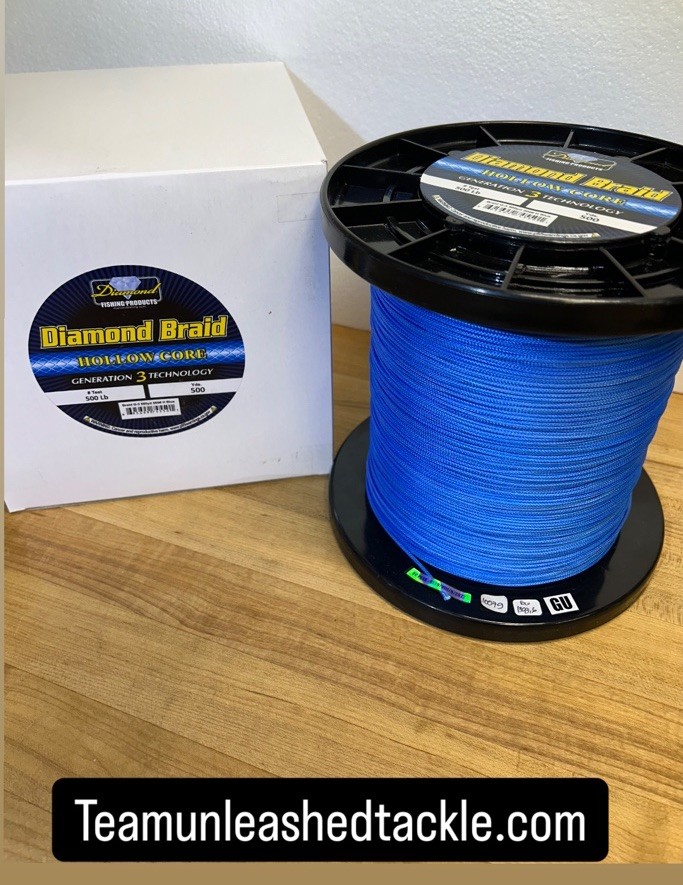 Diamond G3 16X HollowCore Braid - 500 yd. Spool. 500lb. Blue | eBay
