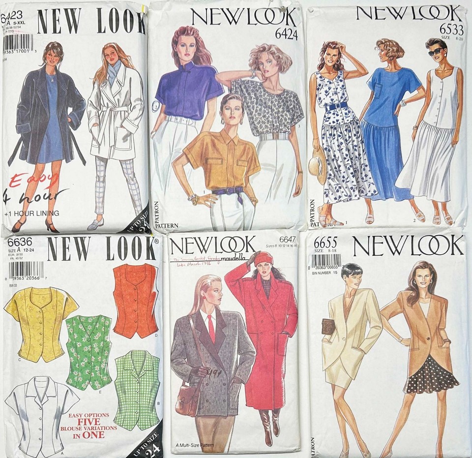 Lot of 36 New Look Sewing Patterns Misses' Mixed Garments & Sizes Uncut ...