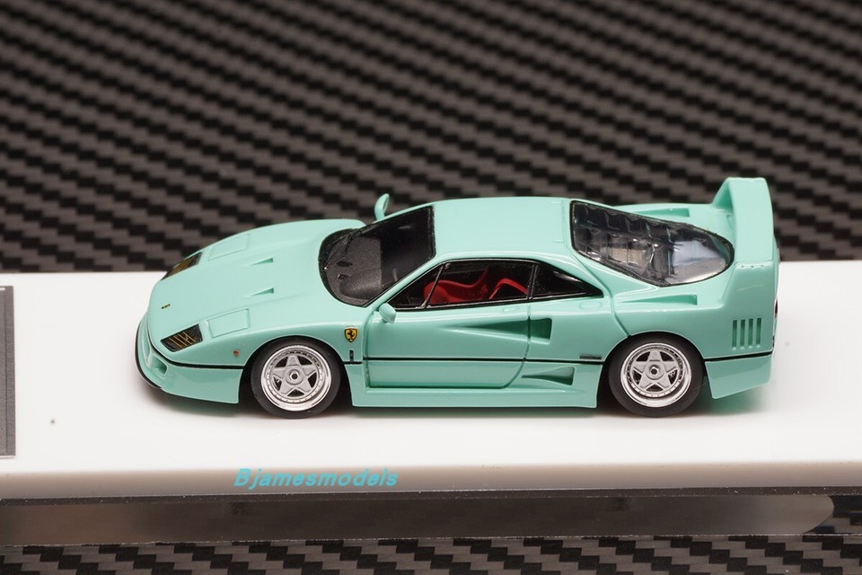 SCM MY64 06M 1/64 Ferrari F40 1990 Mint Green Verde Pallido Resin model ...