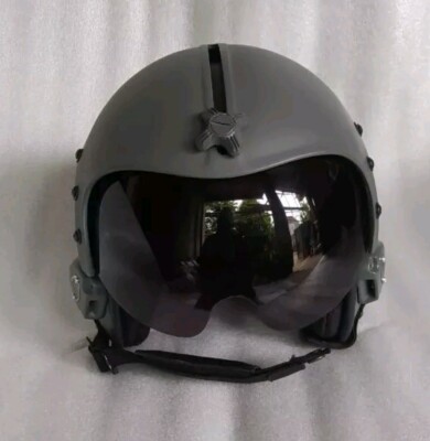TOP GUN MAVERICK HGU-33 PLAIN GREY FIGHTER PILOT HELMET | eBay