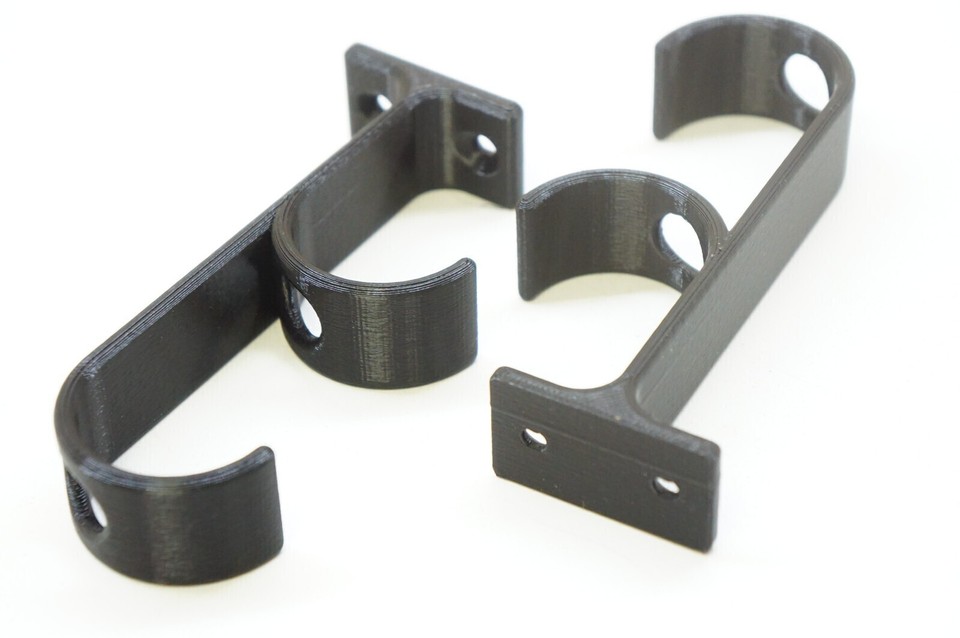 Table Under Mount Pool Cue Holder Bracket Set (Holds 2 Cue Sticks) | eBay