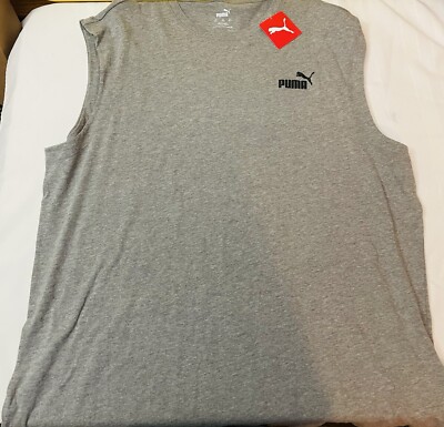 Puma Tank Top/Muscle Shirt Men (Adult 2XLT) Gray | eBay