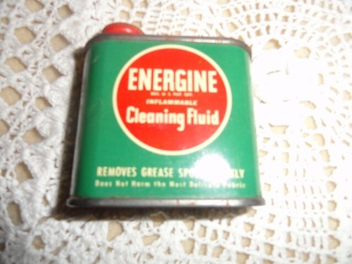 Vintage Energine Cleaning Fluid Tin Can 2 1/2 ounce Nice Color | eBay