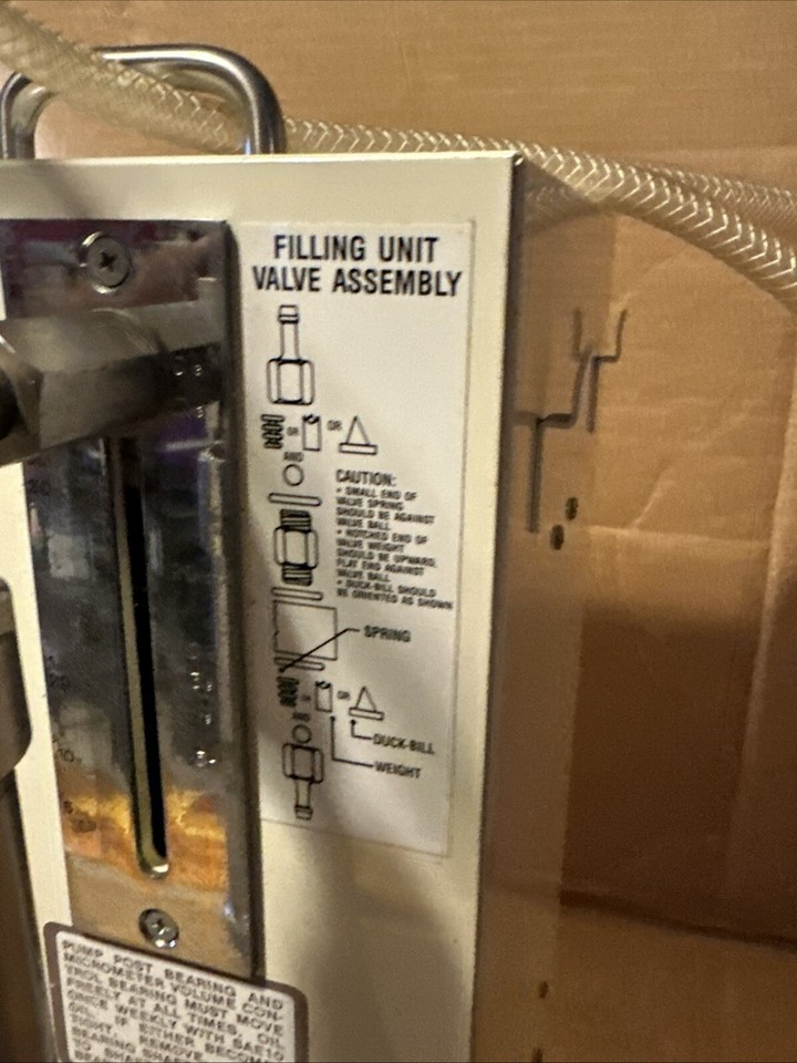 FILAMATIC VIAL FILLER Model AB-5 130 CC 110-130 Volts 50-60 Cycles ...