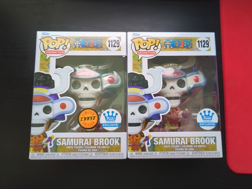 Funko Pop 1129 One Piece Samurai Brook Chase Bundle FUNKO SHOP Sticker ...