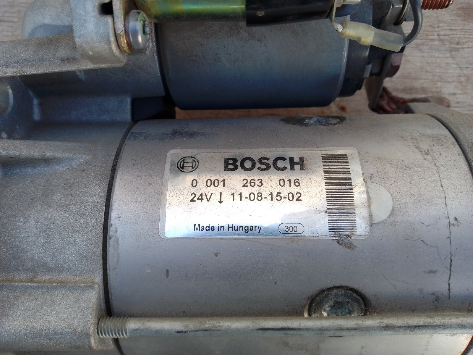 Genuine Original Bosch Starter 0001263016 24V 4kw Rotation CW 9 Teeth ...