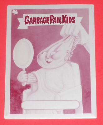 2013 Garbage Pail Kids *Mini Printing Plate* Lifted Linda 4a - Magenta ...