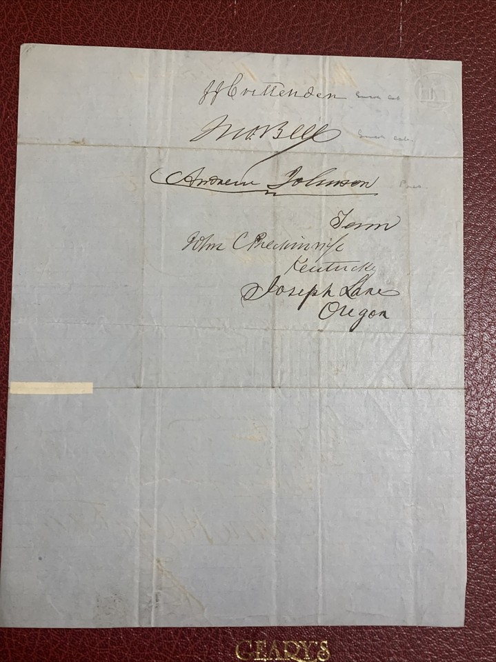 Autographs of Key People In 1850-1875 Sam Houston Signature & Rubric ...