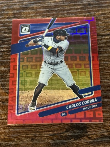 2021 Panini Donruss Optic Carlos Correa - Red Pandora Prizm 💥#79/99 ...