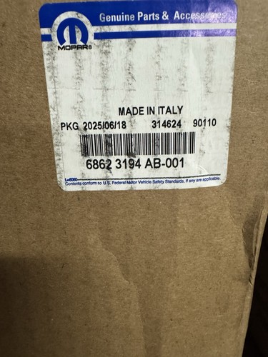 68623194AB Mopar Ram Alternator Brand New OEM | eBay