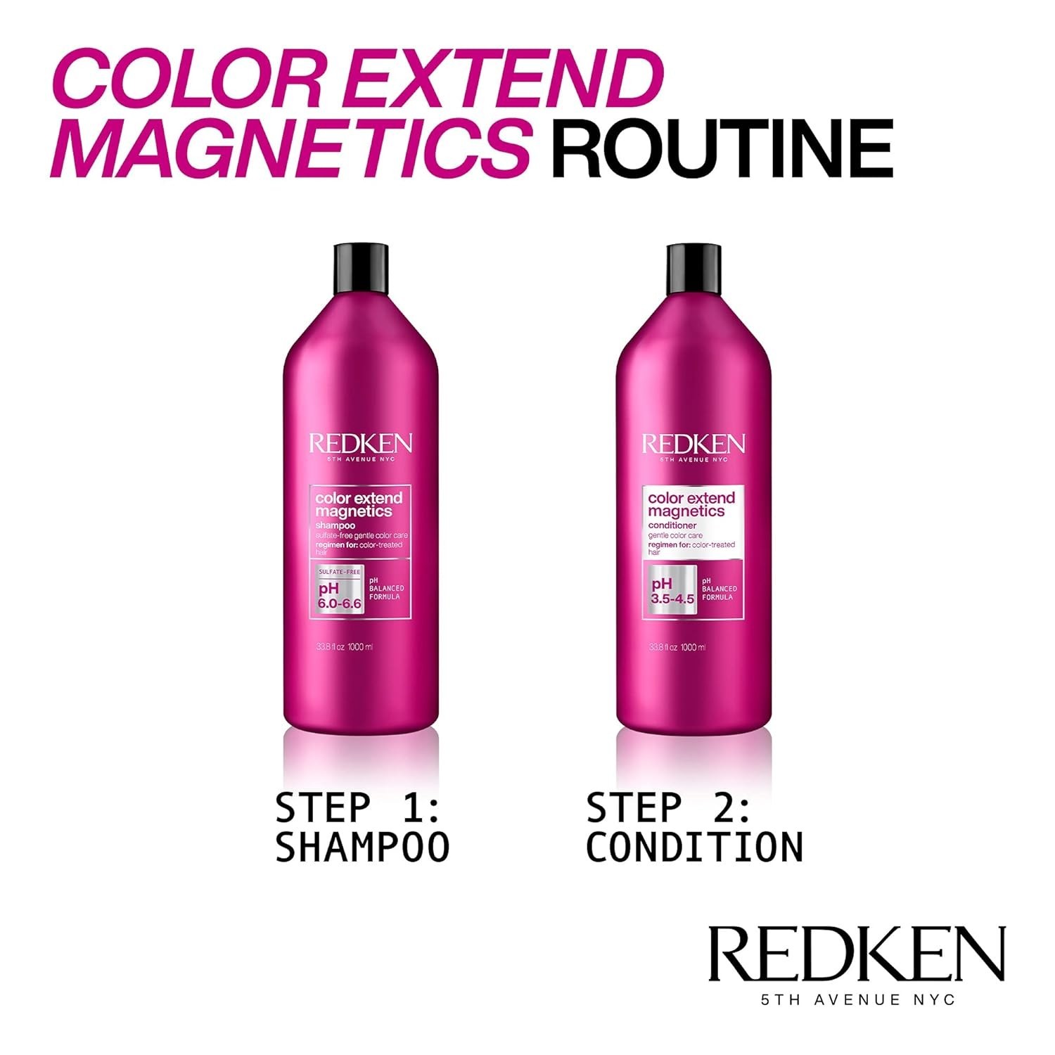 Redken Color Extend Magnetics Shampoo & Conditioner Liter Duo-SALE | eBay