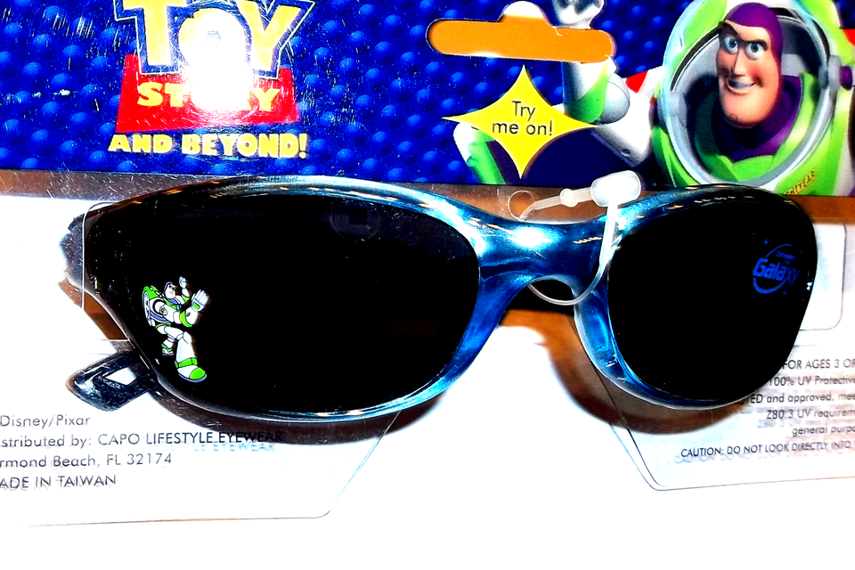 New DISNEY Toy Story BUZZ LIGHTYEAR Galaxy KIDS Boys SUNGLASSES Blue ...