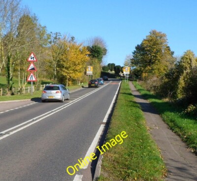 Photo 6x4 Three warning signs alongside the A48 near Newnham-on-Severn ...