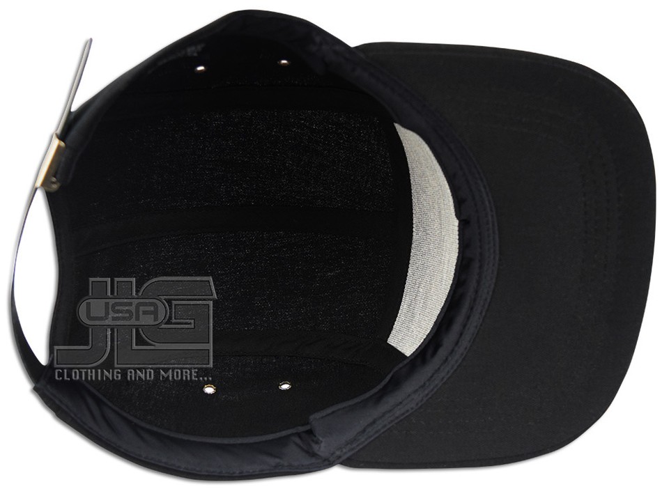 5 Panel Solid Camo Strap-back Adjustable Leather Strap Cap Hat JLGUSA ...