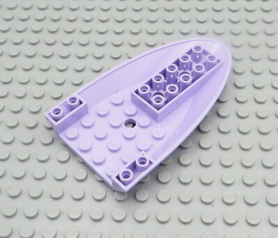 LEGO part 87611 LAVENDER Aircraft Fuselage Boat 6x10 Curved Forward ...