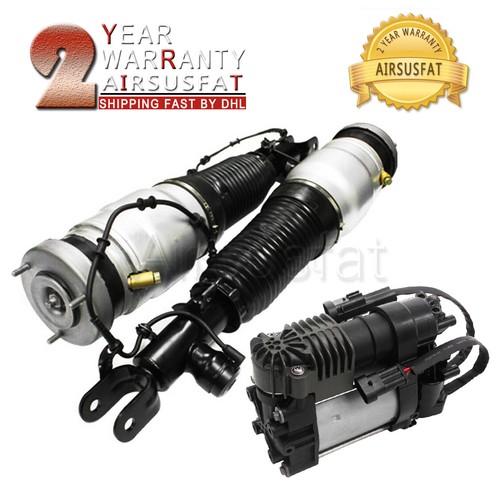 Pair Front Air Suspension Shock Absorber W/ Compressor for Hyundai ...
