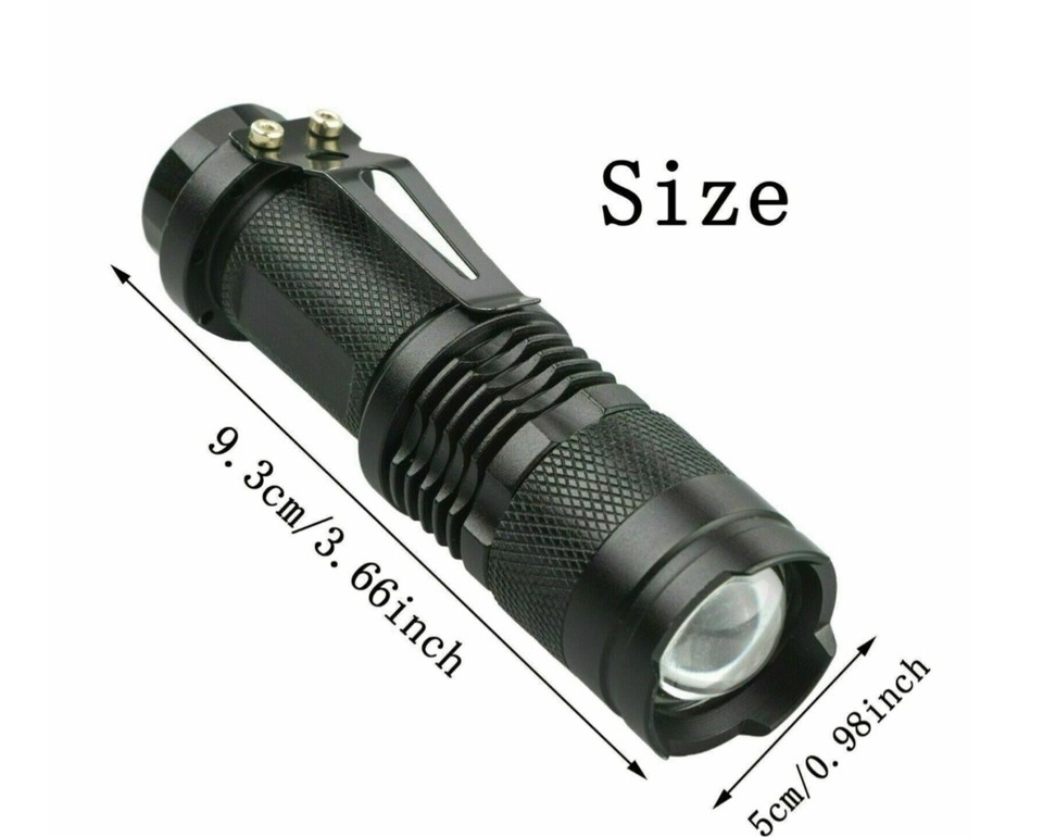 2Pack Tactical LED Flashlight Military Grade Torch Small Ultra Bright ...