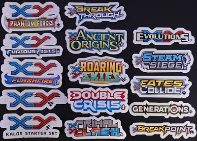 Pokemon TCG Set Stickers for Binders - XY | eBay