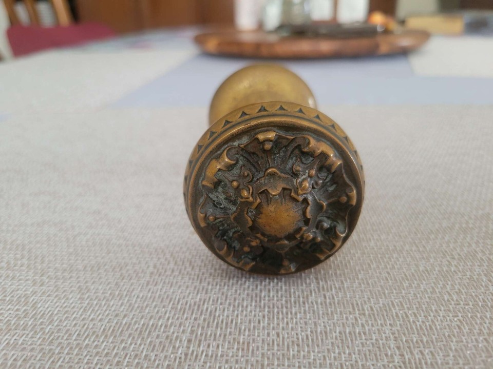 Antique Vintage Brass Door Knob Set | eBay