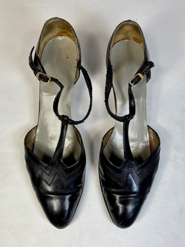 Vintage 1970's-does-1930's style retro classic FERRAGAMO t-strap shoes ...