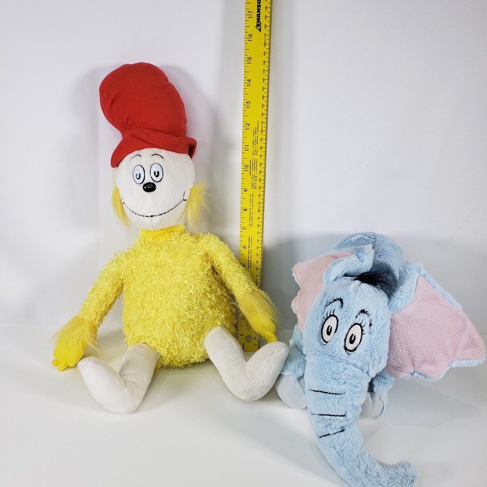 Dr. Seuss SAM I AM hat Horton Elephant Plush Soft Stuffed Animal Toy Kohls Cares | eBay