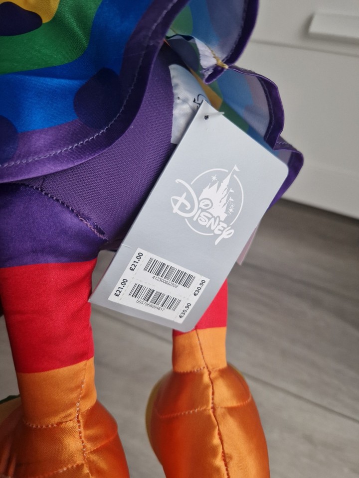 Disney Store Minnie Mouse Rainbow Pride 2020 18" Soft Toy Plush New Tag ...