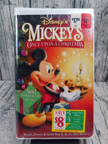 Mickey's Once Upon A Christmas (VHS, Disney, Clamshell) Brand New ...