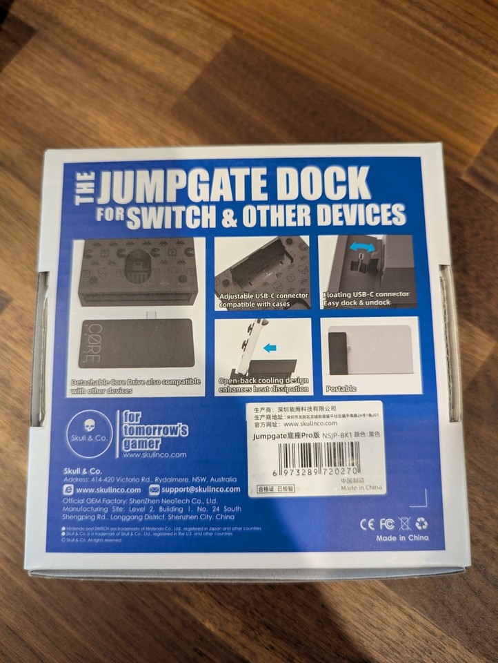 Skull & Co. Jumpgate Pro Portable Dock for Nintendo Switch w/ Detachable USB Hub | eBay