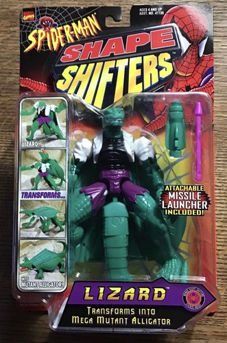 1998 MARVEL SPIDER-MAN SNEAKER ATTACK LIZARD SHAPE SHIFTER NEW SEALED ...