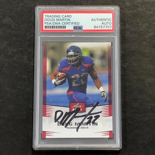 2012 Leaf Draft #16 Doug Martin Signed Card AUTO PSA Slabbed Bucs | eBay