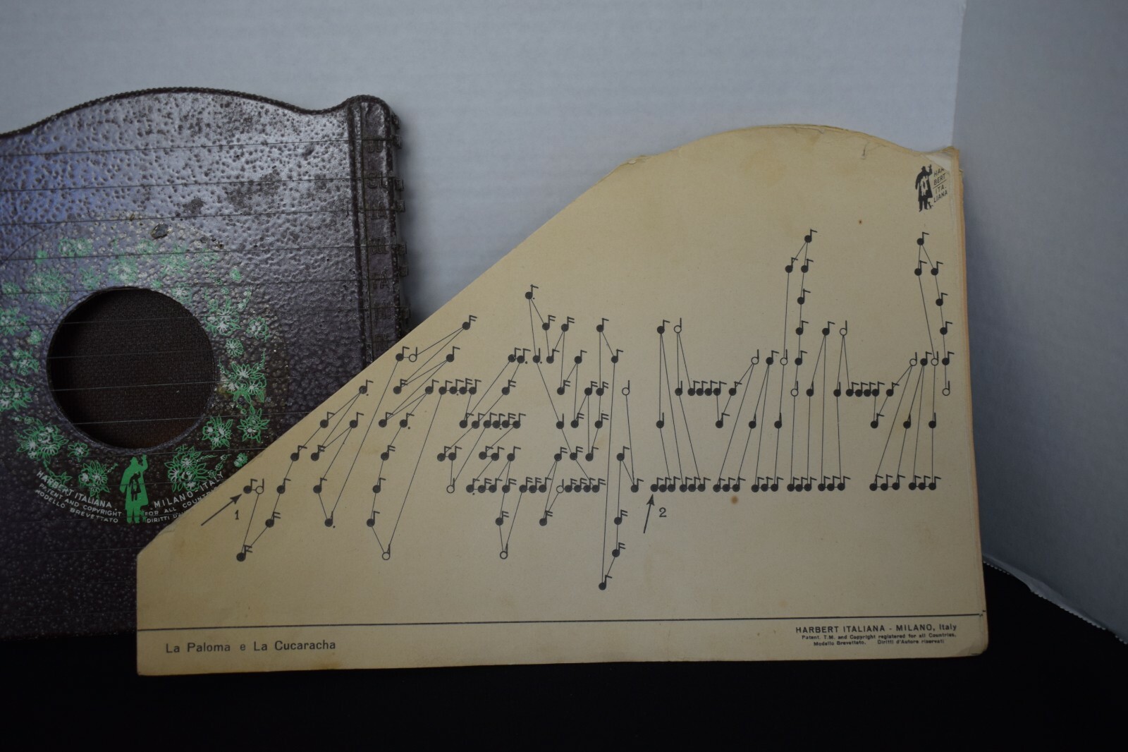 Jr. Zither All Metal 1950's La Cetra Magica Harbert Italiana-Milano | eBay