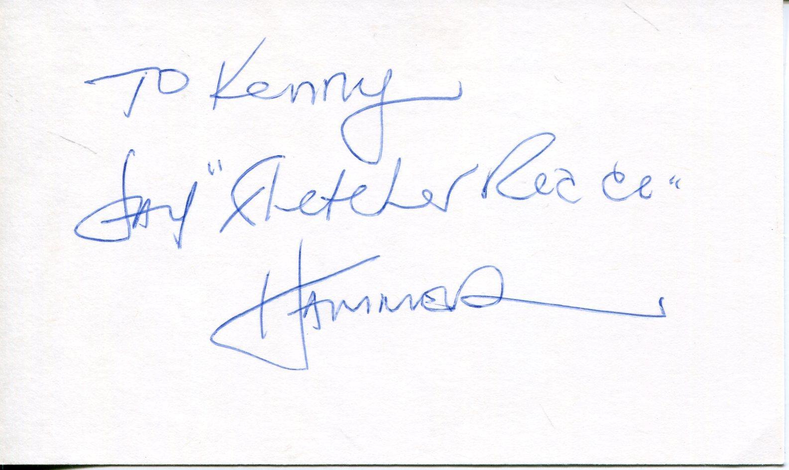JAY HAMMER SOAP OPERA ACTOR IN THE GUIDING LIGHT SIGNED CARD AUTOGRAPH ...