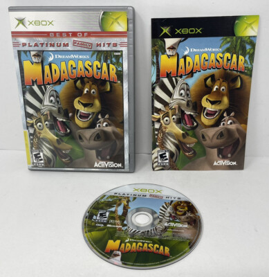 Madagascar (Microsoft Xbox, 2005) Platinum Hits | CIB & Tested ...