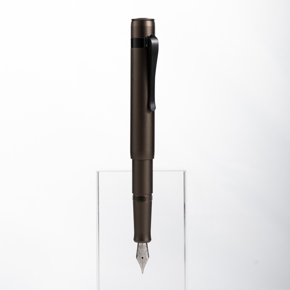Hongdian M2 Mini Fountain Pen Aluminum Alloy Pocket Pen Black EF/F Nib ...