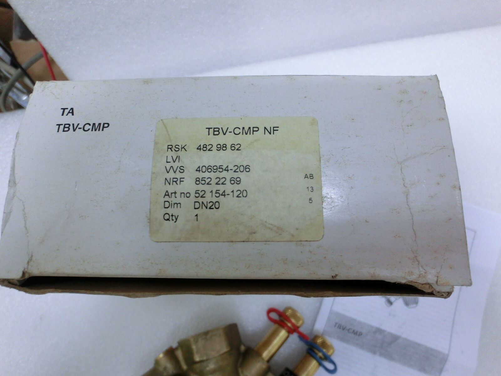 Tour Andersson TBV-CMP NF DN20 Balancing Valve,52 154-120,UnUsed,NA_,95437 | eBay