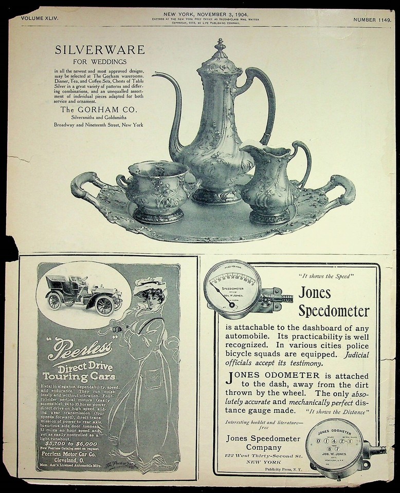 C. Allan Gilbert Cover Only Life Magazine November 3 1904 Thanksgiving ...