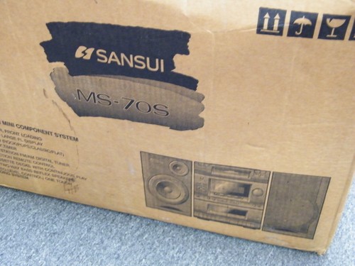 Vintage Sansui MS-70S Boombox Radio Cassette Player Stereo Mini ...