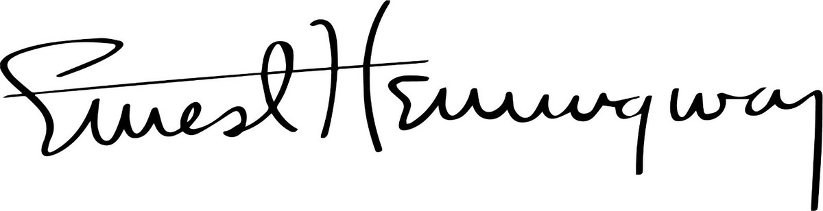 Ernest Hemingway Signature Ernest Hemingway Autograph And Typed Signed