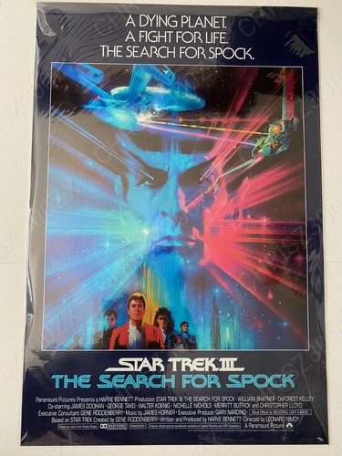 Star Trek III 3 The Search For Spock Foil Poster Lithograph Print 24x36 ...